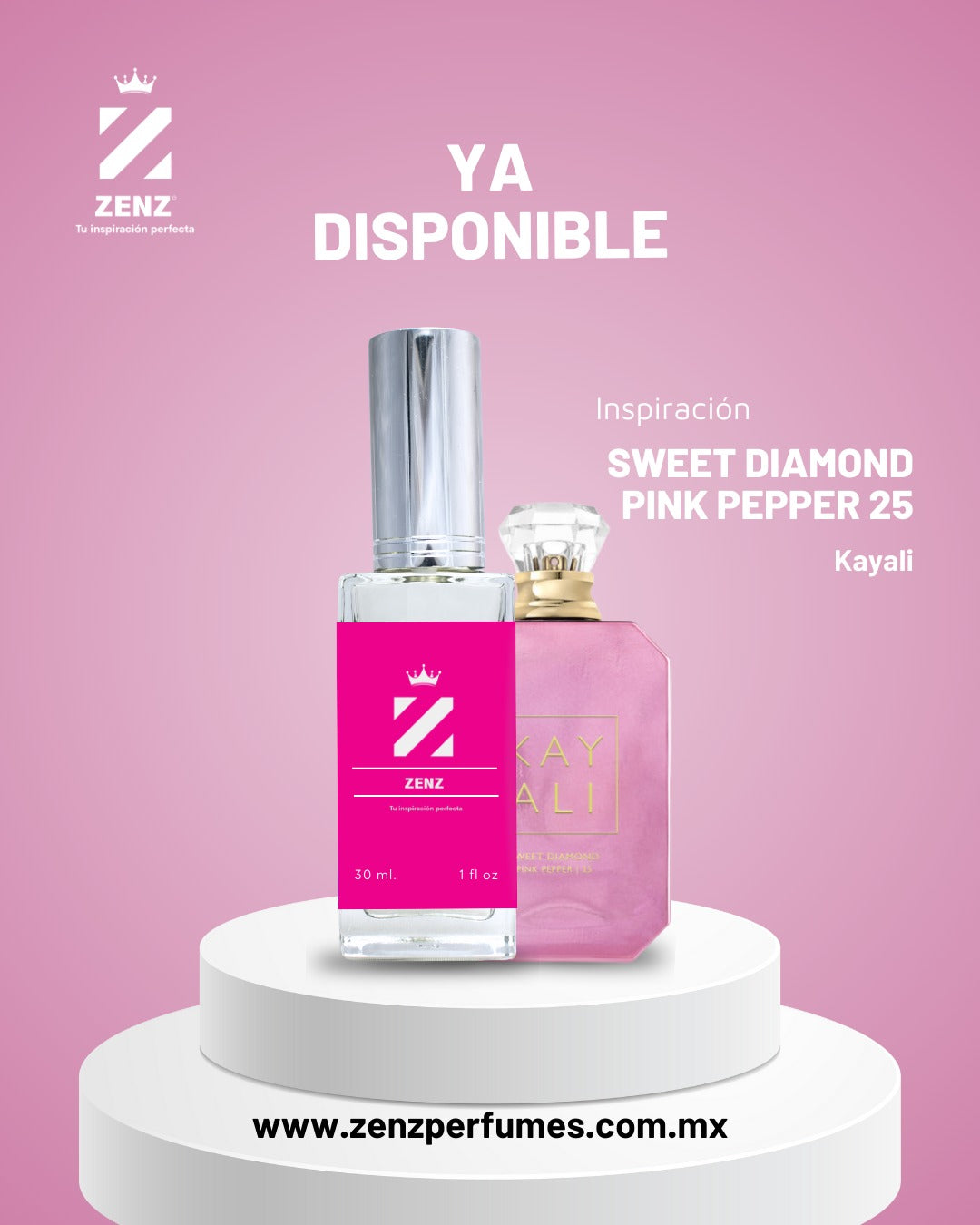 Perfume Tendencia D SWEET DIAMOND PINK PEPPER NUEVO FEBRERO 2025 zenz – ZENZ Perfumes